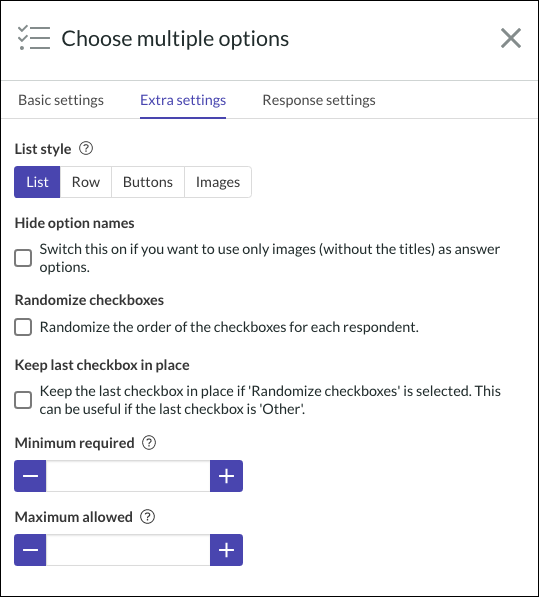 Choose multiple options – Maptionnaire