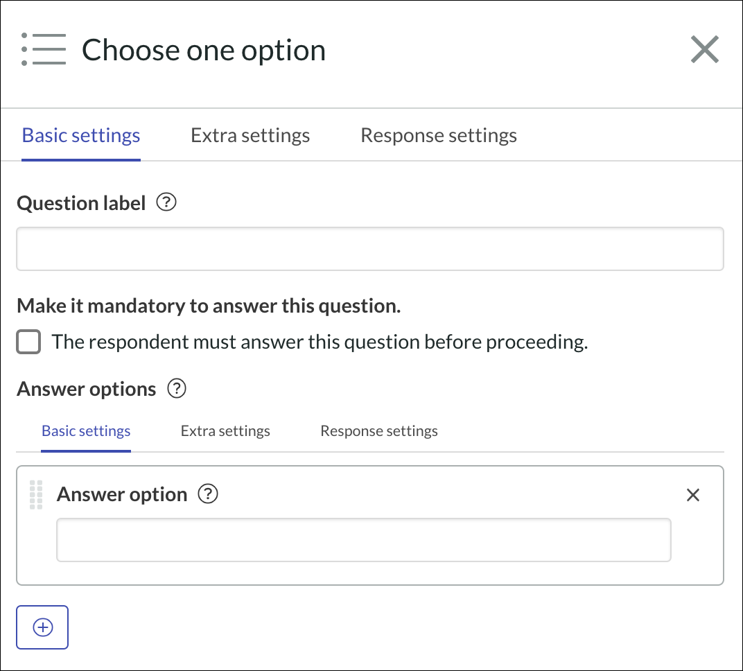 Choose one option – Maptionnaire